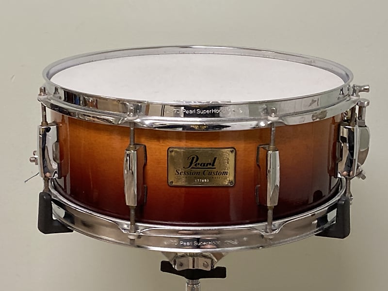 Pearl Session Custom 5.5x14 Maple Snare Drum Vintage Fade | Reverb