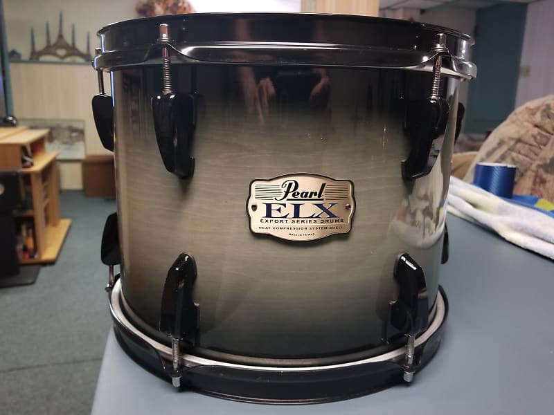 PEARL 12" EXPORT ELX BLACK BURST RACK TOM 12 x 9 with ISS | Reverb