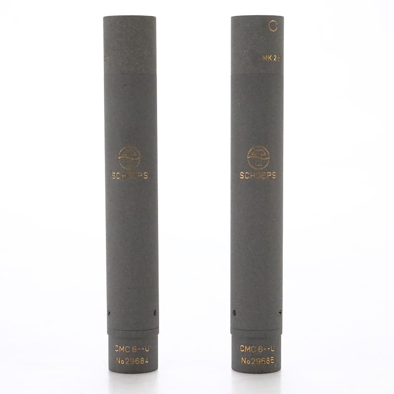 2 Schoeps CMC-6U MK 2H Capsule Condenser Microphones w/ Case | Reverb