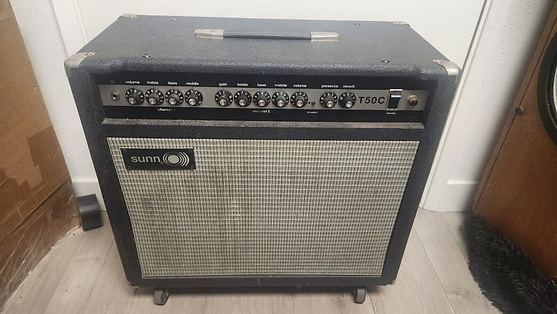 Rare Vintage Sunn T50C Guitar Amplifier Combo Amp | Reverb