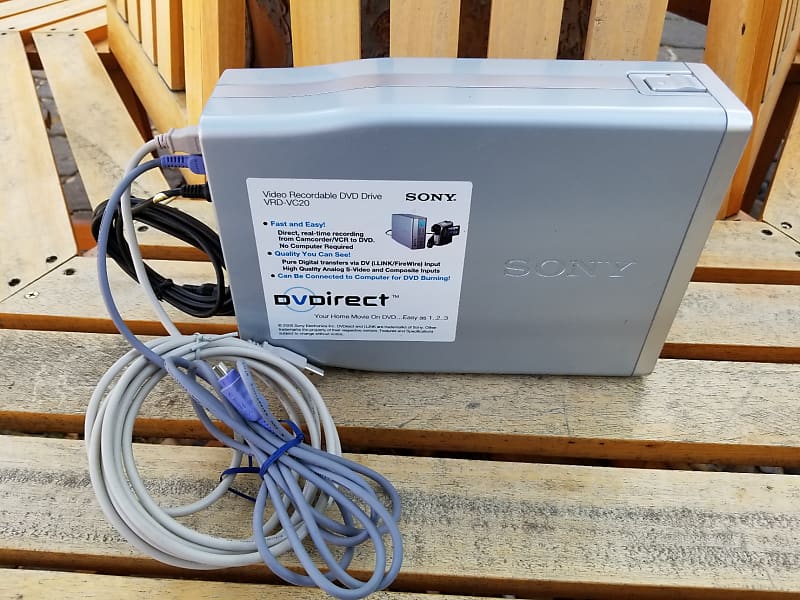 Sony VRD-VC20 Video Recordable DVD Drive 2005 Gray | Reverb