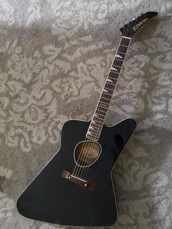 Kramer Imperial Ax Acoustic Explorer 1999 Black | Reverb