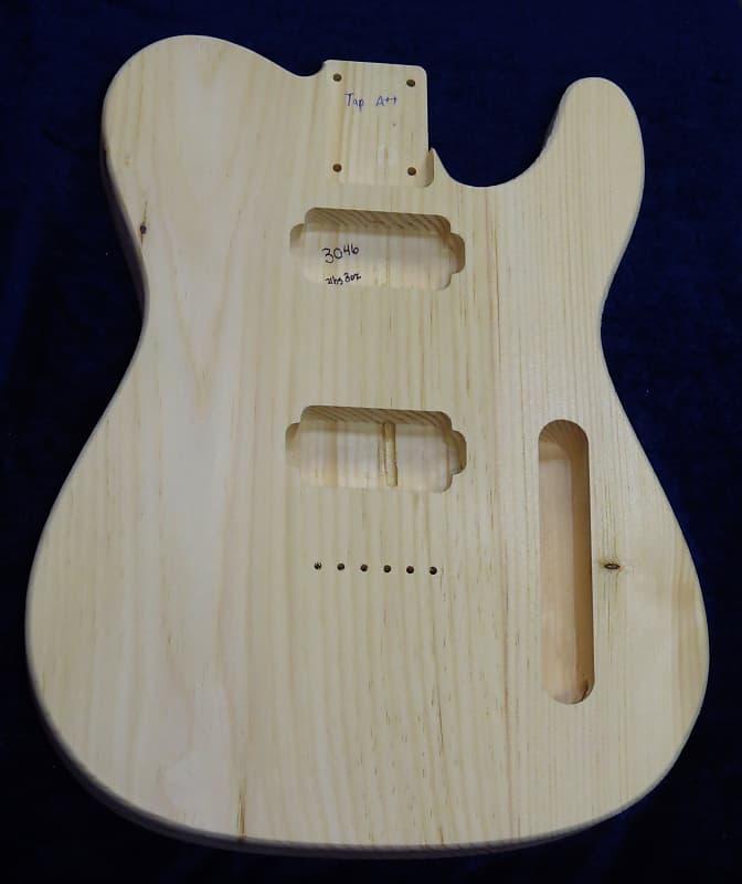 2 Piece Aged Pine Telecaster Style Tele Body 3lbs 3oz HH | Reverb