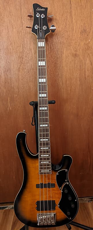 Schecter Stargazer Bass 2010s Tobacco Burst | Reverb UK
