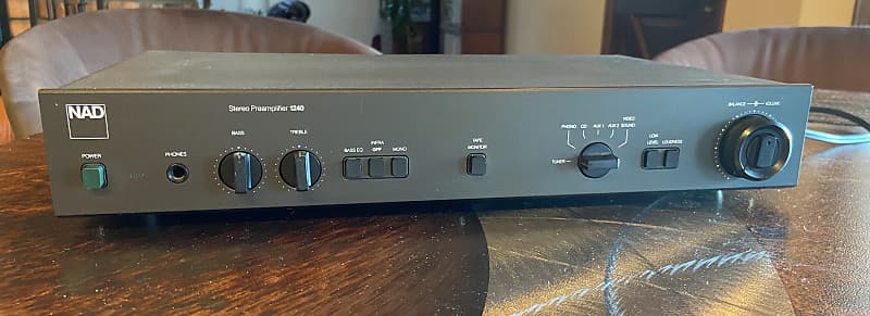 NAD Stereo Preamplifier 1240 Black | Reverb