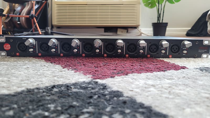SM Pro Audio PR8 - 8 Channel Microphone Preamp (Black Lion | Reverb