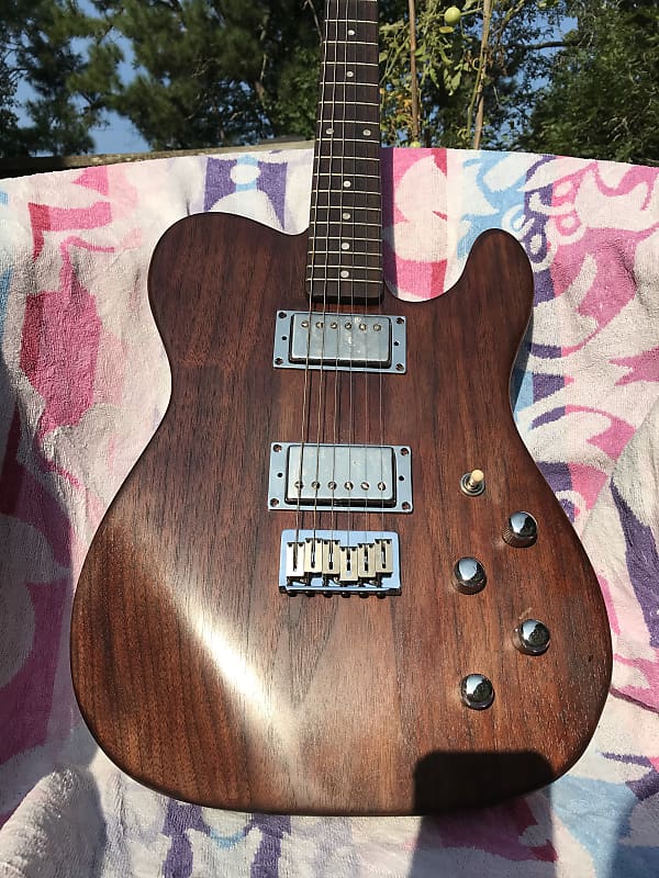 Custom Tele/LP. One pc. Rosewood Neck, One pc .Black Walnut | Reverb