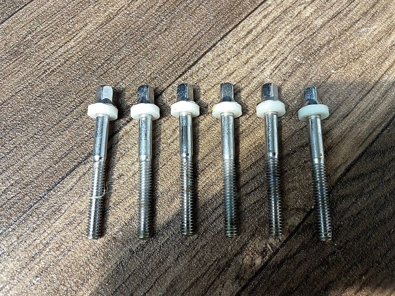Ludwig Drum Tension Rods 59mm Screws Tom Hardware Spares x6 | Reverb