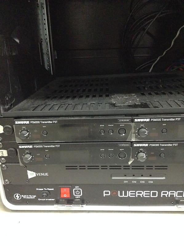 Shure PSM300 Wireless IEM Rack (4 Stereo Mixes) + RF Venue | Reverb