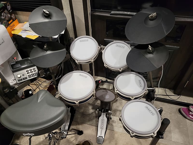Complete Set! Simmons Titan 70/Simmons DA2108/Throne/Iron | Reverb