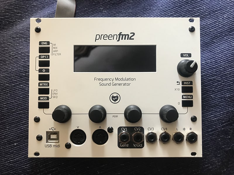 rare PreenFm2 eurorack Module / FM synth White (VanDaal | Reverb
