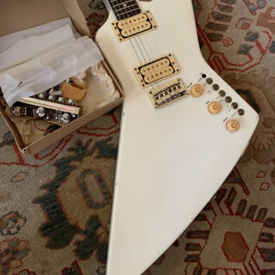 1980s Cort Effector electric guitar Explorer with built in | Reverb