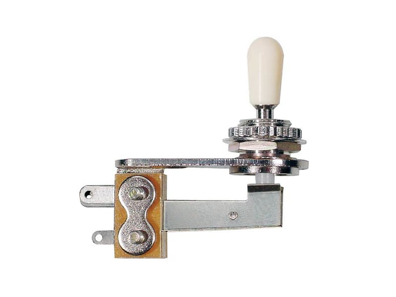 Boston 3-Way Angled LP Toggle Switch, Ivory Plate | Reverb