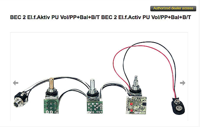 Warwick MEC 2-Band Thumb Bass style pre-amp system 3-holes | Reverb