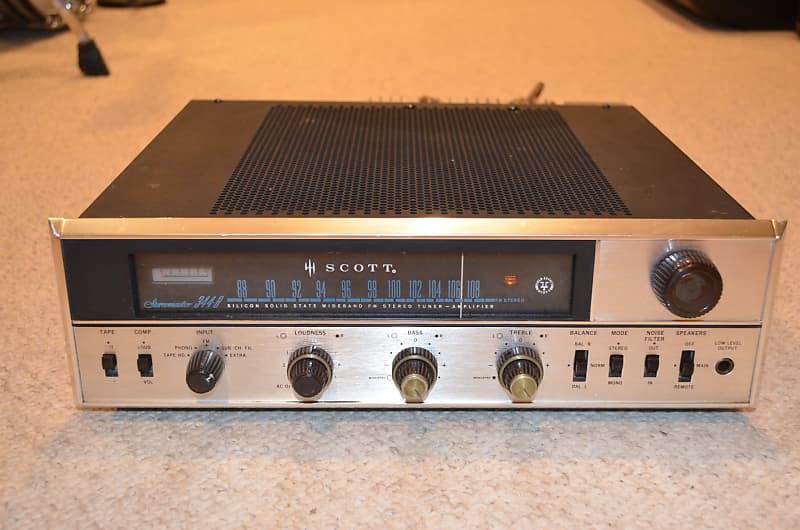 H.H. Scott Stereomaster 344B Solid-State Tuner/Amplifier. | Reverb