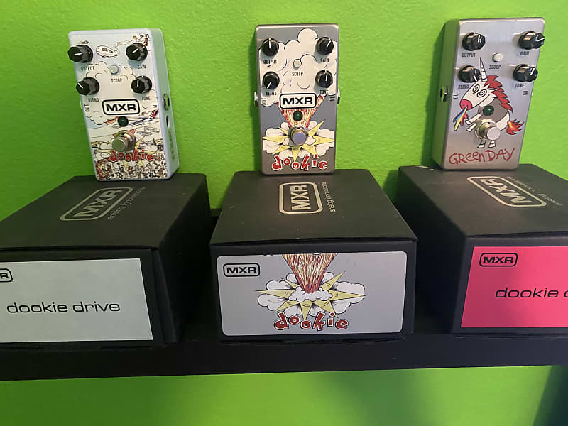 Set of 3 MXR Green Day Dookie Drive Pedals- Versions 1, 2, | Reverb