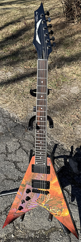 2017 Dean Dave Mustaine Signature VMNT Peace Sells Flying V | Reverb