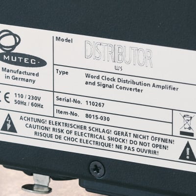 MUTEC Distributor WS - Word Clock Distribution Amplifier | Reverb