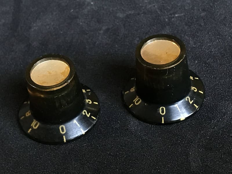 Teisco Heit Unknown Japanese Guitar Set of 2 Knobs 1960's - | Reverb