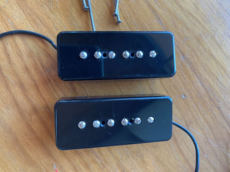 Gotoh P90 pickups set 2020 - Black | Reverb
