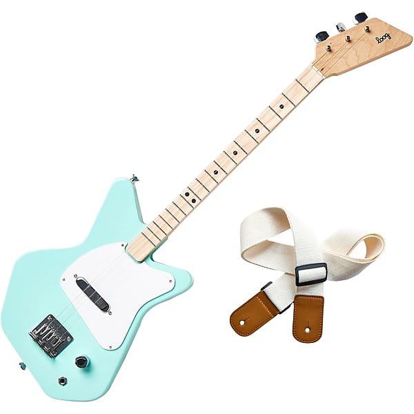 Loog Pro Electric Guitars Green Kindergitarre + Gurt | Reverb