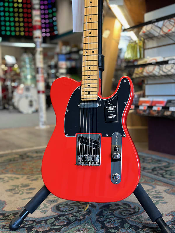 Fender Player II Telecaster, Maple Neck, Coral Red W/ Free | Reverb