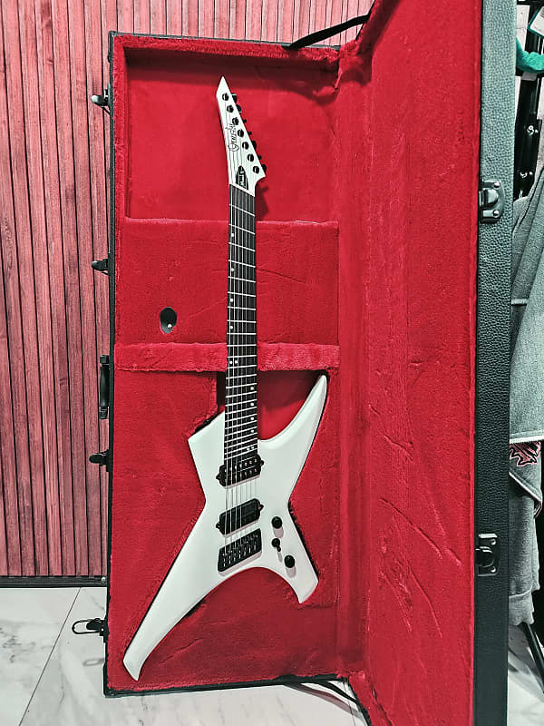 Ormsby Metal X GTR 7 2021 - ERMINE WHITE 7 STRING GUITAR run | Reverb