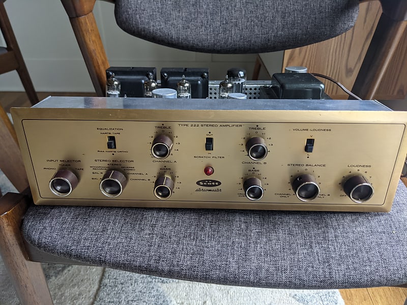 Scott Tube Amp Type 222 Home Audio Amplifier - Need power | Reverb
