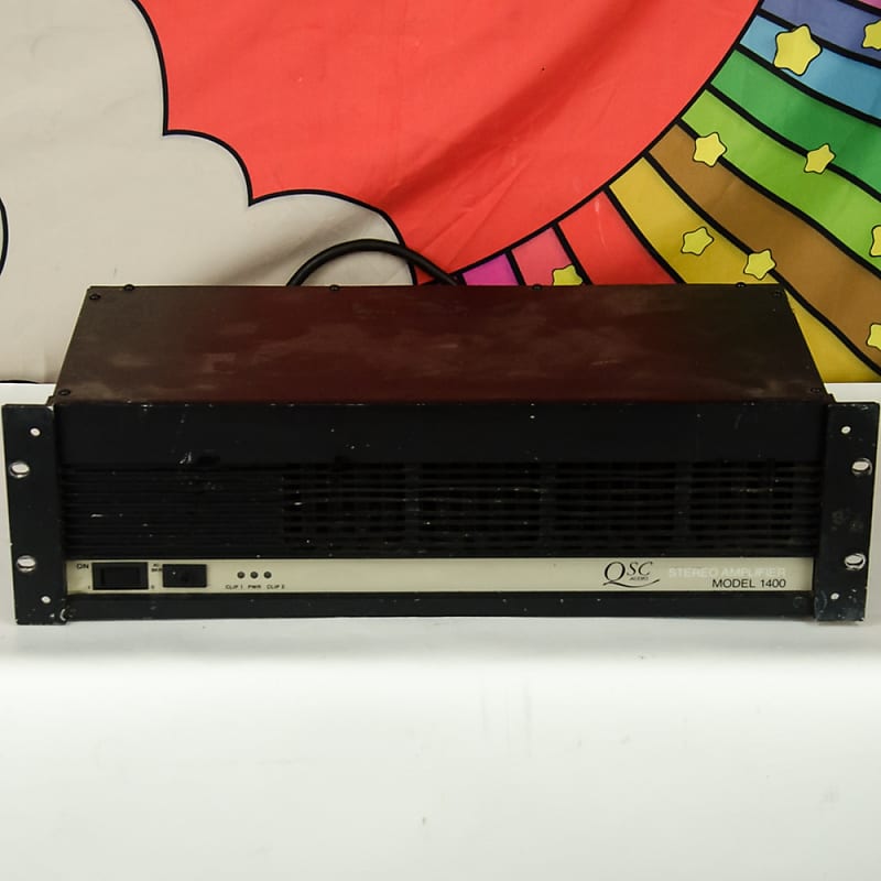 Used QSC Model 1400 Power Amp, Dual Channel | Reverb