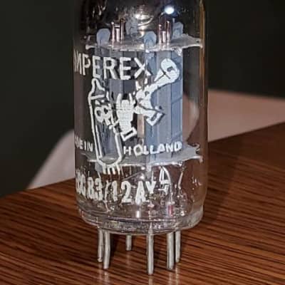PAIR Amperex ECC83 12ax7 tubes Holland 1965 Silvertone | Reverb