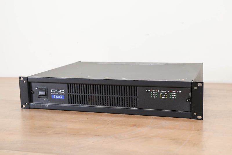 QSC CX254 Four-Channel Power Amplifier (church owned) CG00UDG | Reverb