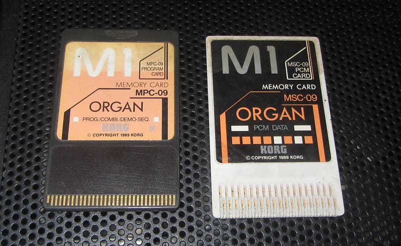 Korg M1 Organ cards 1989 | Reverb