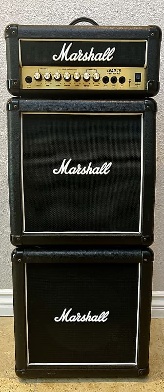 Marshall Lead 15 Mini Stack Amplifier (G15MS) 90s - Black | Reverb