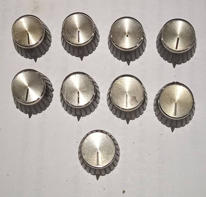 Marshall Pointer Knob late 70s - early 80s - Silver | Reverb