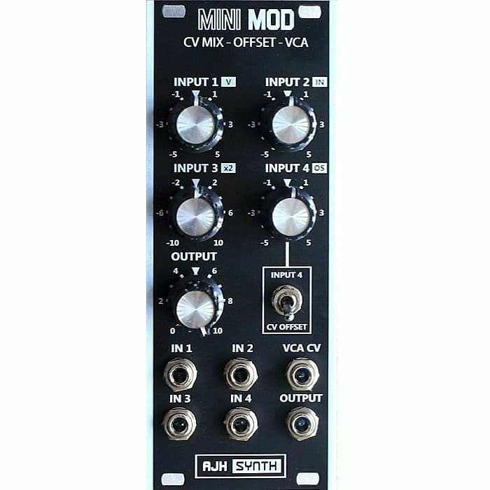AJH Synth Mini Mod CV Mix Offset VCA Module (black) (B-STOCK) | Reverb