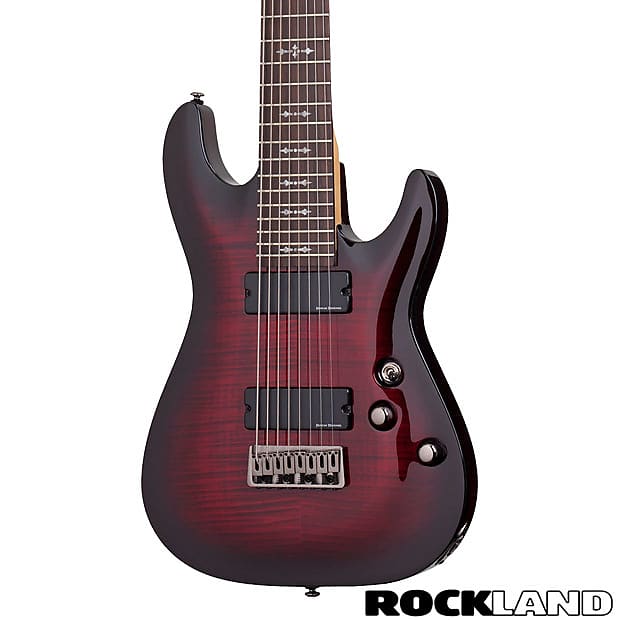 Schecter Demon 8 Crimson - Red Burst | Reverb