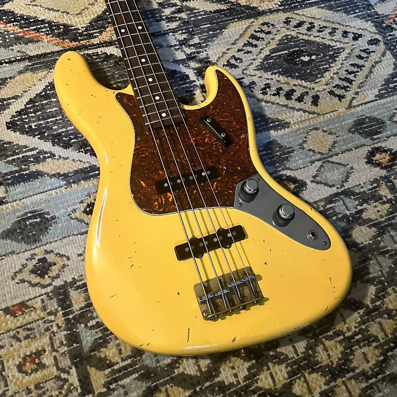 Nash JB63 Jazz Bass - 2005 - Yellowed Blonde | Reverb