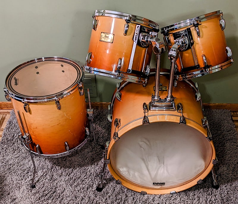 Pearl Masters Custom 4-piece Maple Shell Pack - Sunrise Fade | Reverb