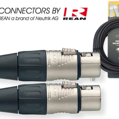 Stagg Rean Neutrik Deluxe 15M/50' Mike Mic Microphone Cable | Reverb