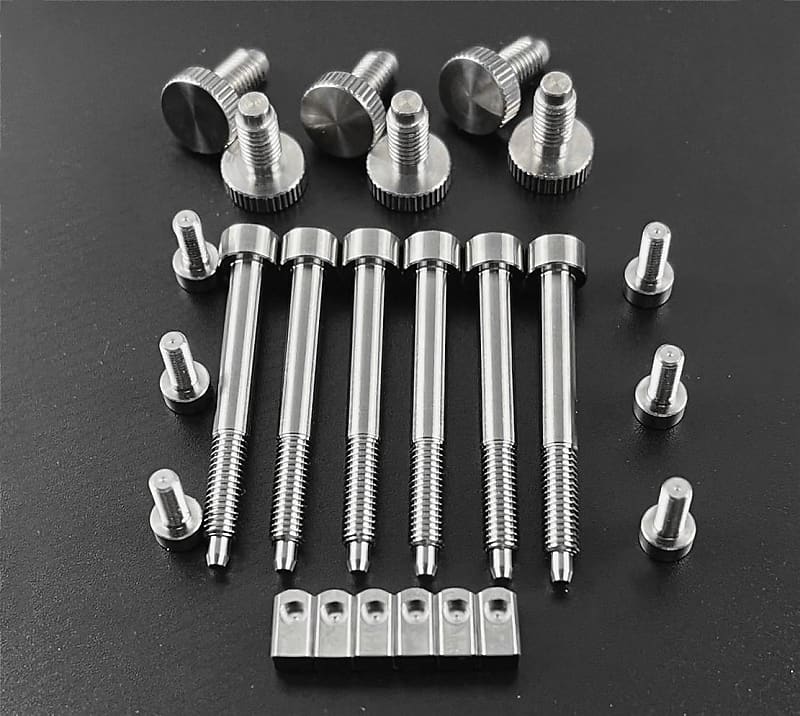 Titanium Alloy Floyd Rose Tremolo Double Locking Screws&Block | Reverb