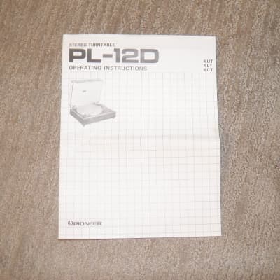 Pioneer PL-12D 70's Belt Drive Turntable - Works well! | Reverb France