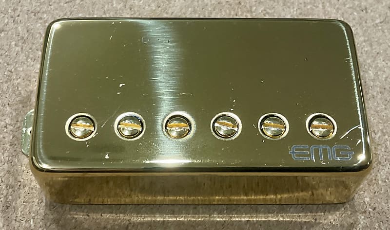 EMG H1A Bridge - Gold - Passive Pickup - 49mm Gibson Spacing | Reverb