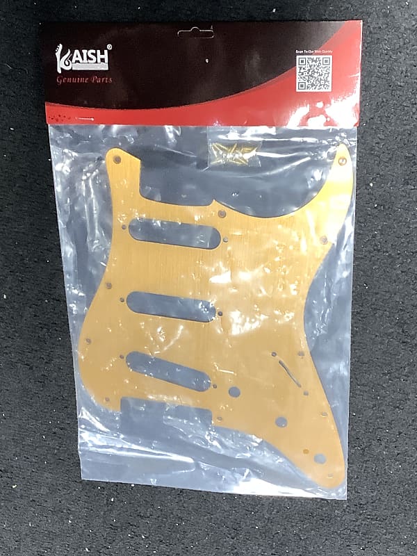 Guitar New Kaish Brushed gold metal Pickguard | Reverb
