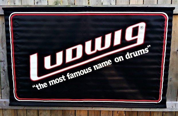 Ludwig The Most Famous Name on Drums Retail Wall Banner | Reverb