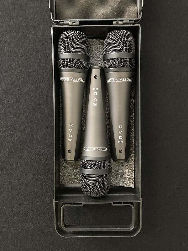 Set of 3 Microphones - Red5 RVD-30 - Black | Reverb UK