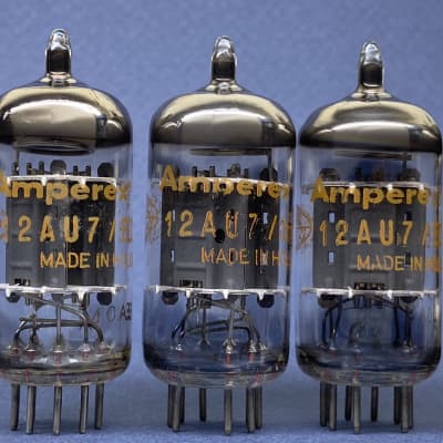 Amperex 12AU7 ECC82 • 1970 • MATCHED & BALANCED Gm & mA QUAD | Reverb