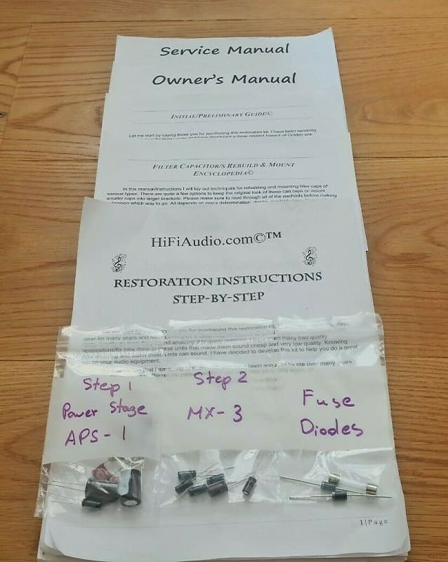 KLH model 13 restoration kit filter capacitor | Reverb Australia