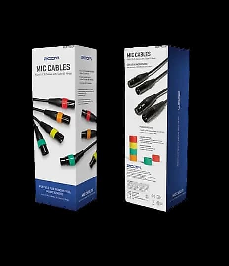 ZOOM MIC CABLES WITH COLOR ID RINGS | Reverb UK
