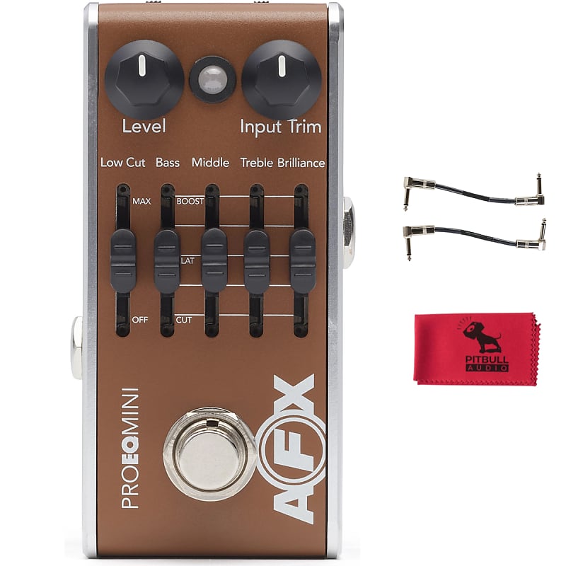 Fishman AFX Pro EQ Acoustic Preamp/EQ Guitar Pedal w/ Cables | Reverb