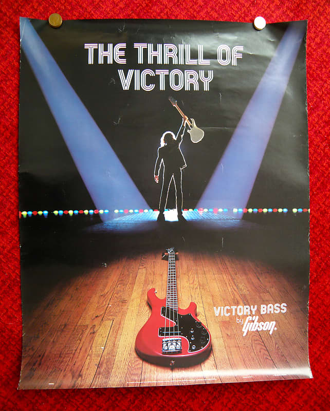 Gibson Victory bass 1981 poster | Reverb